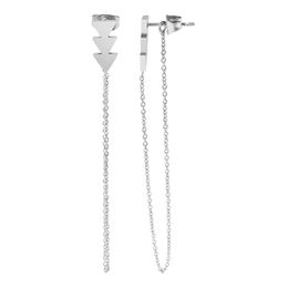 Adelia&acute;s ADELIA ́S Damen Paar Ohrh&auml;nger "Damen Ohrstecker aus poliertem Edelstahl &Oslash; 6 mm", Damen, Edelstahl, silber, Edelstahl, Ohrringe
