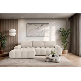Ecksofa OTTO HOME, B:270cm H:84cm T:166,5cm, beige, 100% Polyester, Wohnzimmer, Sofas, "AZITA L-Form, 270 cm - OTTO. Verl&auml;ssliche Qualit&auml;t.",