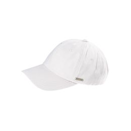 Tom Tailor Herren Baseball Capwei&szlig;, Canvas, Baumwolle, Caps, mit dezenter Fischgr&auml;tenstruktur
