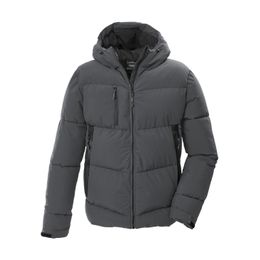 Steppjacke Killtec "KOW 255 MN QLTD JCKT", Damen, Gr. L, anthrazit, Obermaterial: 100% Polyester;Futter: 100% Polyester;F&uuml;llung: 100% Polyester, Jacken Steppjacke, Wasserabweisende Herrenjacke mit reflektierenden Elementen