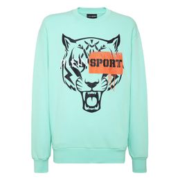 Plein Sport Jungen Sweatshirt "Tiger"63, mintgr&uuml;n, Gr. L, Obermaterial: 88% Baumwolle, 12% Polyester, Sweatshirts