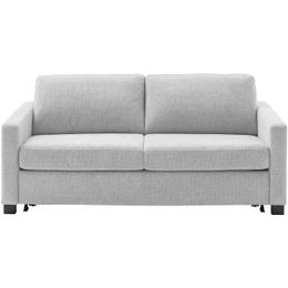 Schlafsofa Home Affaire, B:186cm H:81cm T:98cmsilber, 100% Polyester, Sofas, "Vionelle, 2,5-Sitzer mit Kaltschaummatratze nach Wahl, Breite 186 cm",