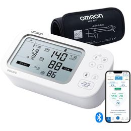 Omron Oberarm-Blutdruckmessger&auml;t "X7 Smart AFib, 2 Nutzer, mit AFib Screening bei jeder Messung und App"wei&szlig;, B:19cm H:9cm T:12cm,