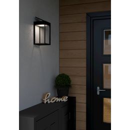 LED Solarleuchte Eglo, H:25cm L:14cm, schwarz, Garten, Leuchten, "Suzzara Solarlampe, Au&szlig;enlampe, Au&szlig;enbeleuchtung aus Kunststoff, IP44",