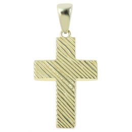 Adelia&acute;s ADELIA ́S Damen Kettenanh&auml;nger "trendiger Kreuz Anh&auml;nger aus 333 Gold", Gelbgold 333 Gold, gold, Gelbgold 333, Gold, Schmuckanh&auml;nger