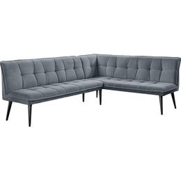 Essbank, B:260cm H:94cm T:201cm, grau, exxpo - SOFA FASHION, K&uuml;che, Sitzb&auml;nke, "Mocca Essbank, Sitzbank", hoher Sitzkomfort, bequem und elegant,