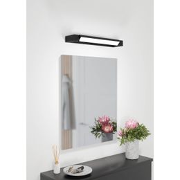 Eglo Spiegelleuchte "Gemiliana Spiegellampe, Wandleuchte aus Metall, IP44, Badezimmerlampe", 1, H: 4cm, 1 Stk., schwarz-wei&szlig;, Badezimmer, Leuchten,
