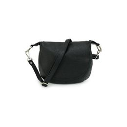Harpa Damen Schultertasche "KLEA"schwarz, Leder, unifarben, Taschen, aus echtem Leder