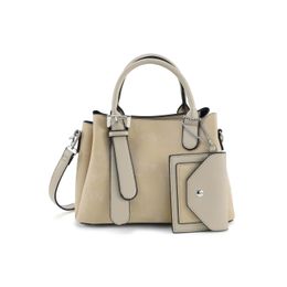 Harpa Damen Henkeltasche "SELUNE"beige, Polyurethan (PU), unifarben, Taschen, mit praktischer Mini-Geldb&ouml;rse