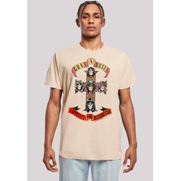 F4NT4STIC Damen T-Shirt "Guns 'n' Roses Appetite For Destruction", beige, Gr. XS, Obermaterial: 100% Baumwolle, Shirts, Print