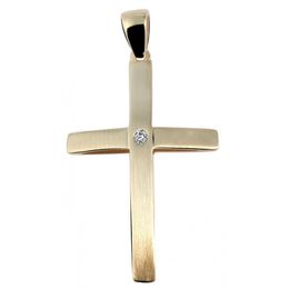 Adelia&acute;s ADELIA ́S Damen Kettenanh&auml;nger "moderner Kreuz Anh&auml;nger aus 333 Gold", Gelbgold 333 Gold, gold, Gelbgold 333, Gold, Schmuckanh&auml;nger