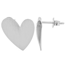 Adelia&acute;s ADELIA ́S Damen Paar Ohrh&auml;nger "Damen Ohrstecker aus 925 Sterling Silber mit Herz", Damen, Silber 925 (Sterlingsilber), silber, Silber 925