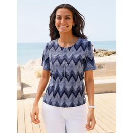 Heine Damen Kurzarmshirt, Wei&szlig;, Gr. 40, T-Shirts, Material: Viskose