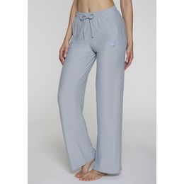 Vivance ACTIVE Damen Loungehose, Gr. XSblau meliert, Trikot, Obermaterial: 88% Polyester, 12% Elasthan, meliert, Hosen, mit weitem Bein und