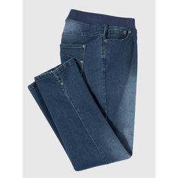 Inspirationen Damen 7/8-Jeans, blau, Gr. 20, unifarben, 78% Baumwolle, 20% Polyester, 2% Elasthan, Jeans