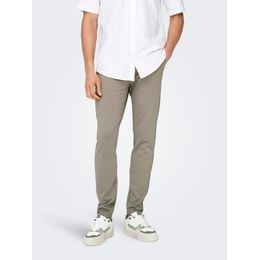 Only & Sons ONLY & SONS Herren Chinohose "ONSMARK SLIM GW 0209 PANT NOOS", gr&uuml;n, Gr. 34, unifarben, Web, Obermaterial: 64% Viskose, 31% Polyester, 5% Elasthan,