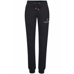 H.I.S. H.I.S Damen Sweathose, Gr. 40, schwarz, Sweatware, Obermaterial: 60% Baumwolle, 40% Polyester, unifarben, Hosen, aus weicher Sweatware, Loungewear