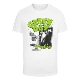 T-Shirt Merchcode "Merchcode Green Day Dookie Sketched up Tee", Damen, Gr. L, wei&szlig;, 100% Baumwolle, bedruckt, normal, Rundhals, Shirts T-Shirt