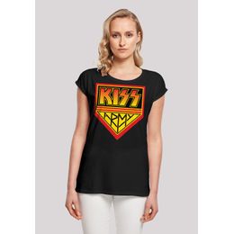 F4NT4STIC Damen T-Shirt "Kiss Army Logo", schwarz, Gr. 4XL, Obermaterial: 100% Baumwolle, Shirts, Premium Qualit&auml;t