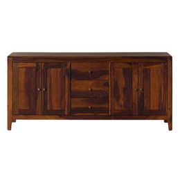 Sideboard Sheesham 178x40x80 walnuss ge&ouml;lt BROOKLYN #28