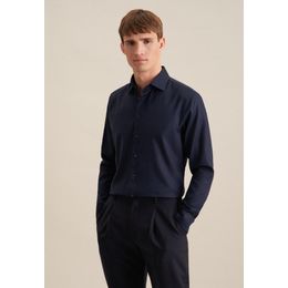 Seidensticker Herren Businesshemd "Schwarze Rose", blau, Gr. 41, unifarben, 100% Baumwolle, Hemden, Shaped 1/1 Kentkragen Uni