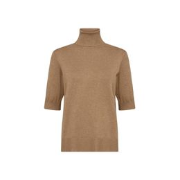 soyaconcept Damen Kurzarmhemd "Soya Concept T-shirt SC-DOLLIE 740"98404 desert braun melange, Gr. XS, Obermaterial: 75% Viskose, 25% Nylon, Hemden