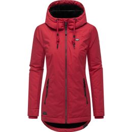 Ragwear Damen Winterjacke "Zuzka Winter"knallrot, Gr. XXL, Au&szlig;enmaterial: 100% Polyester. Innenfutter: 100% Polyester. Kapuzenfutter: 100% Polyester.