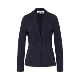 comma, COMMA Damen Jackenblazernavy, Gr. 34, unifarben, Web, Obermaterial: 50% Viskose, 42% Polyamid, 8% Elasthan, Blazer, mit Knopfverschluss und