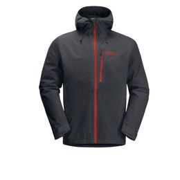 Jack Wolfskin Herren Funktionsjacke "EAGLE PEAK 2L JKT M", grau, Gr. S, unifarben, Obermaterial: 100% Polyester, Jacken, leichtes Design, winddicht,