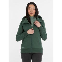 Ragwear Damen Kapuzensweatjacke "NESKIA ZIP"pine gr&uuml;n, Gr. XL, unifarben, Sweatware, Obermaterial: 70% Baumwolle, 30% Polyester, Sweatjacken