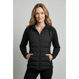 Icepeak Damen Hybridjacke "Icepeak ASHBURN"basic schwarz, Gr. XXL, Obermaterial: 80% Polyester, 14% Viskose, 6% Elasthan, Jacken, f&uuml;r Erwachsene, mit