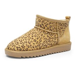 Winterboots Ara "ALASKA Short", Damen, Gr. 41, leo short, Lammfell, Veloursleder, animal-print, Schuhe Winterboots, Schlupfboots, Snowboots, Winterboots mit Anziehlasche