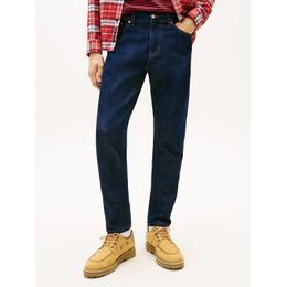 Tommy Jeans Herren Slim-fit-Jeans "Austin Slim Tapered"schwarz denim, Gr. 30, Denim/Jeans, Obermaterial: 99% Baumwolle, 1% Elasthan, Jeans, zum