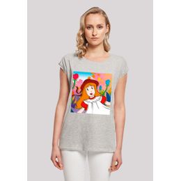 F4NT4STIC Damen T-Shirt "Alice im Wunderland Double Alice", grau, Gr. XL, Obermaterial: 100% Baumwolle, Shirts, Retro, Heroes of Childhood, TV Serie