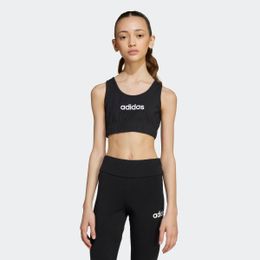 M&auml;dchen Sport-BH "JG LIN BRA TOP", adidas Sportswear, Gr. 152, schwarz-wei&szlig;, Obermaterial: 93% Baumwolle, 7% Elasthan, BHs, f&uuml;r Kinder, sportlicher