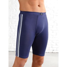 w&auml;schepur W&Auml;SCHEPUR Herren Lange Unterhose, Gr. 7, blau, 93% Baumwolle, 7% Elasthan, Unterhosen