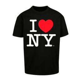 Merchcode Damen T-Shirt "Merchcode Herren I Love NY Oversize Tee"schwarz, Gr. S, bedruckt, 100% Baumwolle, Shirts