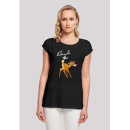 F4NT4STIC Damen T-Shirt "Disney Bambi Schmetterling Tail", schwarz, Gr. 4XL, Obermaterial: 100% Baumwolle, Shirts, Print