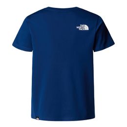 The North Face M&auml;dchen T-Shirt, blau, Gr. XS, Jersey, Obermaterial: 60% Baumwolle, 40% Polyester, Shirts, f&uuml;r Kinder und Jugendliche, mit