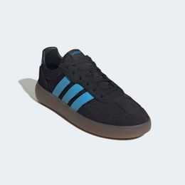 Herren Sneaker "BARREDA DECODE", adidas Sportswear, Gr. 43core schwarz, lucid aquamarine, gum5, Leder, Textil, Schuhe, inspiriert vom Design des