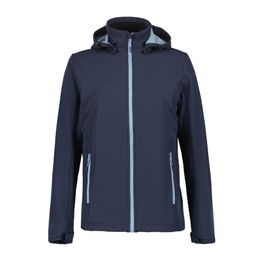 Icepeak Herren Softshelljacke "BRIMFIELD", blau, Gr. 50, Softshell, Obermaterial: 95% Polyester, 5% Elasthan, Jacken, f&uuml;r sportliche Aktivit&auml;ten,