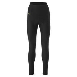 Gonso Damen Fahrradhose "ESSENTIAL TIGHT HIGH WAIST SC W", schwarz, Gr. 52, 78% Polyester, 22% Elasthan, Hosen, Damen Radhose mit Sitzpolster, Tight