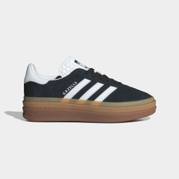 Damen Sneaker "GAZELLE BOLD", adidas originals, Gr. 43, schwarz-wei&szlig;, Leder, Synthetik, Schuhe
