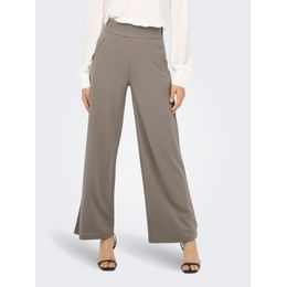 Jacqueline de Yong JDY Damen Schlupfhose "JDYLOUISVILLE CATIA WIDE PANT JRS NOOS", braun, Gr. S, unifarben, Jersey, Obermaterial: 95% Polyester, 5% Elasthan, Hosen,