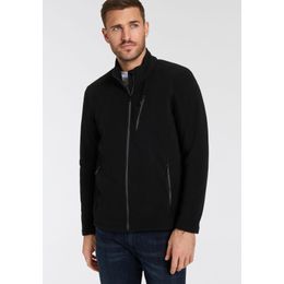 Killtec Herren Fleecejacke "KOW 84 MN FLC JCKT", schwarz, Gr. M, Obermaterial: 100% Polyester, Jacken, mit hohem Stehkragen, atmungsaktiv, aus