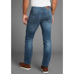 Arizona Herren Stretch-Jeans, blau, Basic, Gr. 32, unifarben, Denim/Jeans, Obermaterial: 98% Baumwolle, 2% Elasthan, Jeans, gerade geschnittenes