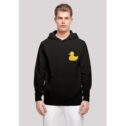 F4NT4STIC Herren Kapuzenpullover "Yellow Rubber Duck HOODIE UNISEX", schwarz, Gr. M, Obermaterial: 50% Baumwolle, 50% Polyester, Pullover, Print