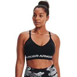 Under Armour Damen Sport-BH "UA SEAMLESS LOW LONG BRA", Gr. XL, schwarz, Obermaterial: 88% Polyester, 12% Elasthan, BHs, f&uuml;r Aktivit&auml;ten mit geringer