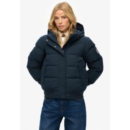 Superdry Damen Steppjacke "EVEREST BOMBER JACKET", blau, Gr. M, unifarben, Web, Obermaterial: 100% Polyester, Jacken