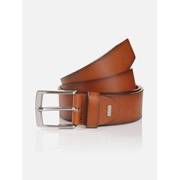MONTI Herren Lederg&uuml;rtel "TUSTON", braun, Gr. 90, Rindsleder, G&uuml;rtel, elegant, langlebig, gl&auml;nzend